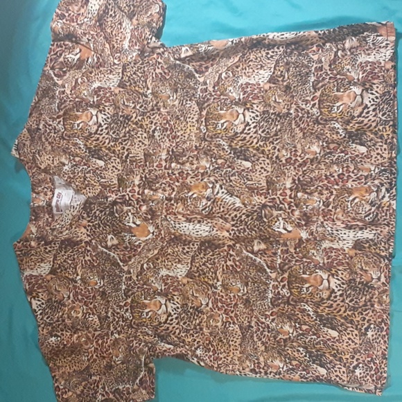 uniform city | Tops | Uniform City Leopard Print Scrub Top Large | Poshmark